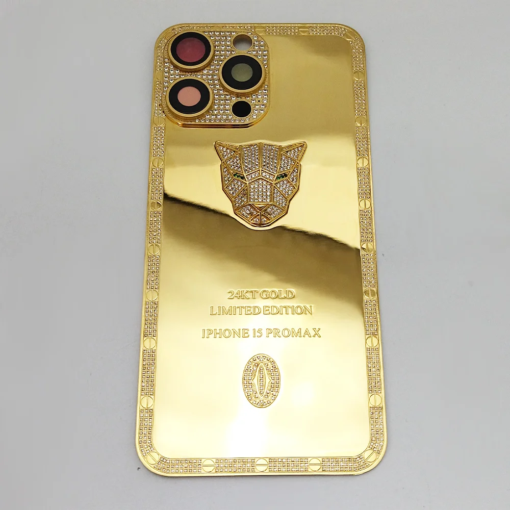 New Gold Plated Exquisite Deep Carving Electroplating Mobile Phone ...