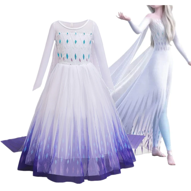 Fancy Cosplay Girls Princess Dress Snowflake Costume For Halloween ...