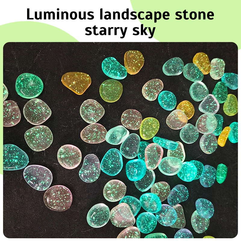100-Pcs-Luminous-Rock-Stone-Luminous-Dark-Garden-Pebbles-Sidewalk-Fish ...