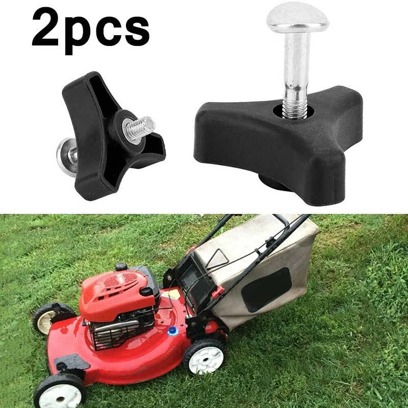 New-2-Triangle-Handle-Knob-Nut-Screw-Bolt-Set-For-Honda-Lawn-Mower ...