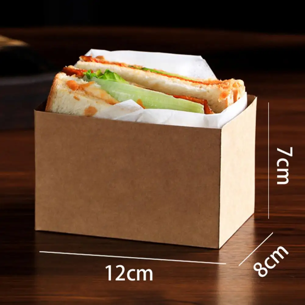 50Pcs-Helpful-Sandwich-Take-Out-Box-Compact-Recyclable-Paper-Tasty ...