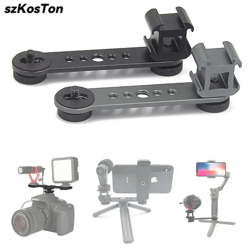 Hot Shoe Extension Bar Mount Cold Shoe Extension Flash Bracket Mount ...