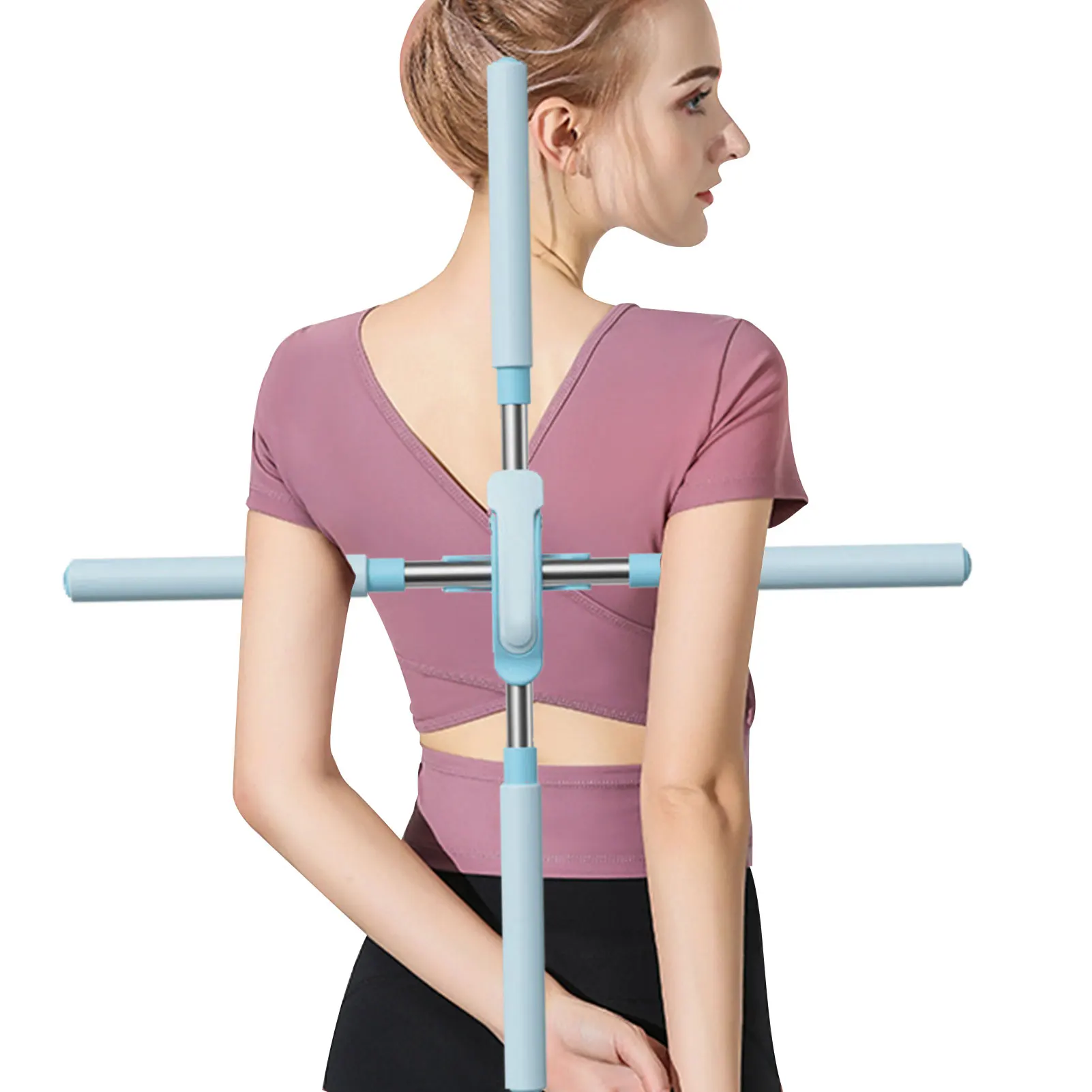 Adjustable-Yoga-Sticks-Stretching-Tool-Shoulder-Back-Corrective-Stick ...