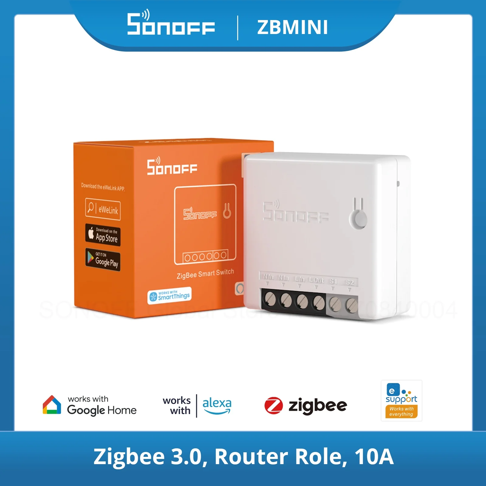 SONOFF-ZBMINI-Zigbee-Smart-Light-Switch-Module-Two-Way-Control-Switch ...