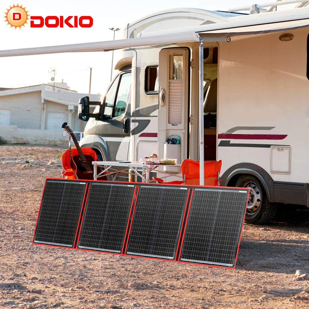 Dokio-Panel-Solar-plegable-port-til-con-controlador-de-12V-Panel-Solar ...