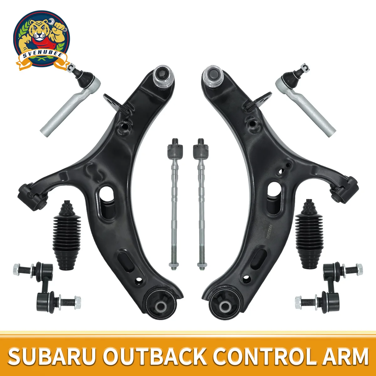 Svenubee-Front-Lower-Control-Arms-Sway-Bar-End-Links-Tie-Rod-Boots ...