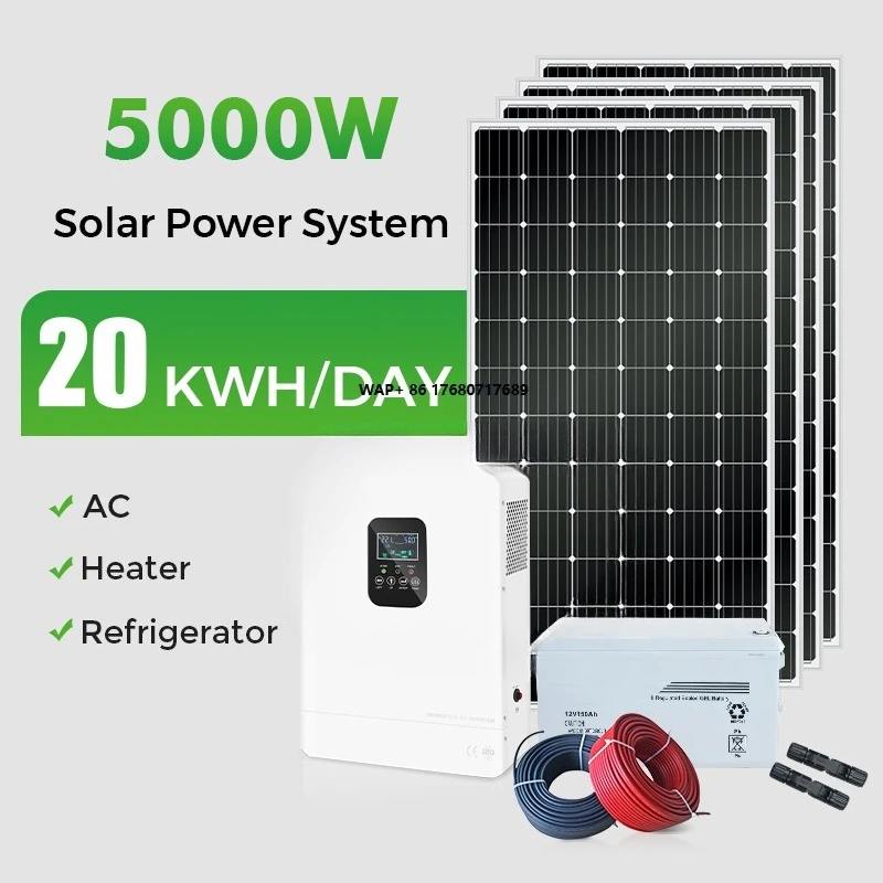 2.5kw 1000w Off Grid Solar Power System Lifepo4 Full Set 1kw 4kw Solar ...