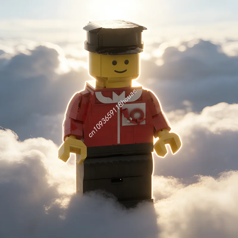 803pcs MOC Upscaled Postman Town Classic Model Building Blocks ...