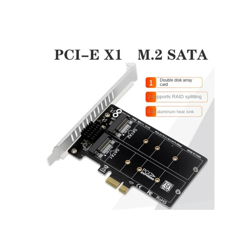 PH58-2-x-M2-SATA-to-PCIE-Adapter-Card-Dual-Disk-Graphics-Card-RAID ...