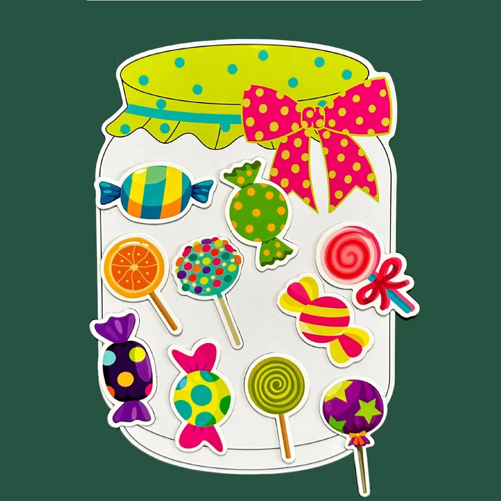 11pcs-Set-Rewritable-New-Candy-Jar-Magnetic-Toy-English-Classroom ...