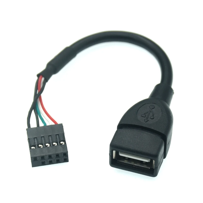 Cabezal-interno-de-la-placa-base-USB-de-9-pines-a-Cable-incorporado-del ...