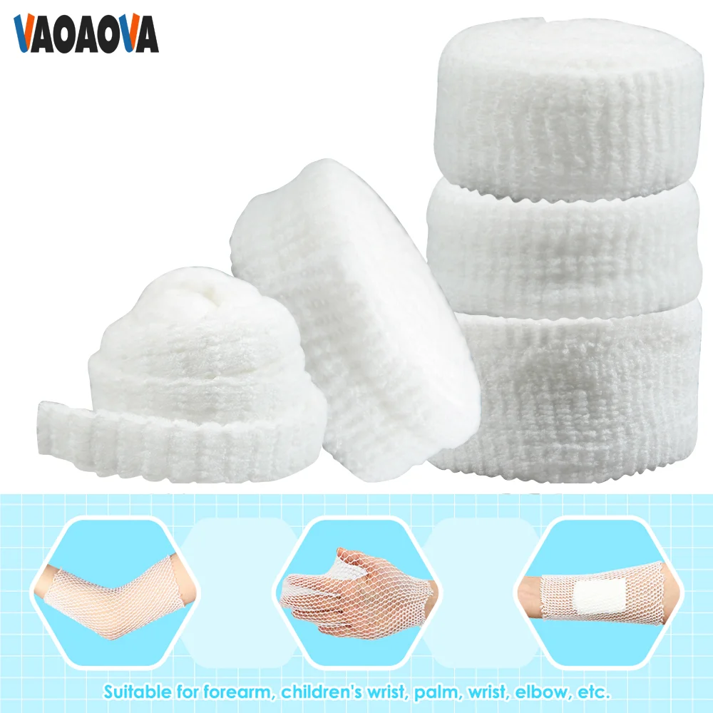 1-Roll-Net-Tubular-Bandage-Elastic-Breathable-Mesh-Wound-Dressing-Fix ...