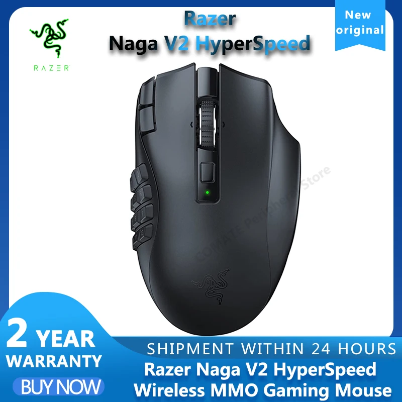 Razer-Naga-V2-HyperSpeed-Wireless-MMO-Gaming-Mouse-19-Programmable ...