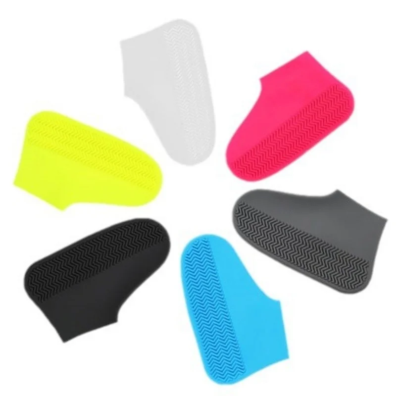 Waterproof Rain Shoe Covers Reusable Rubber Rain Boot Overshoes Non ...