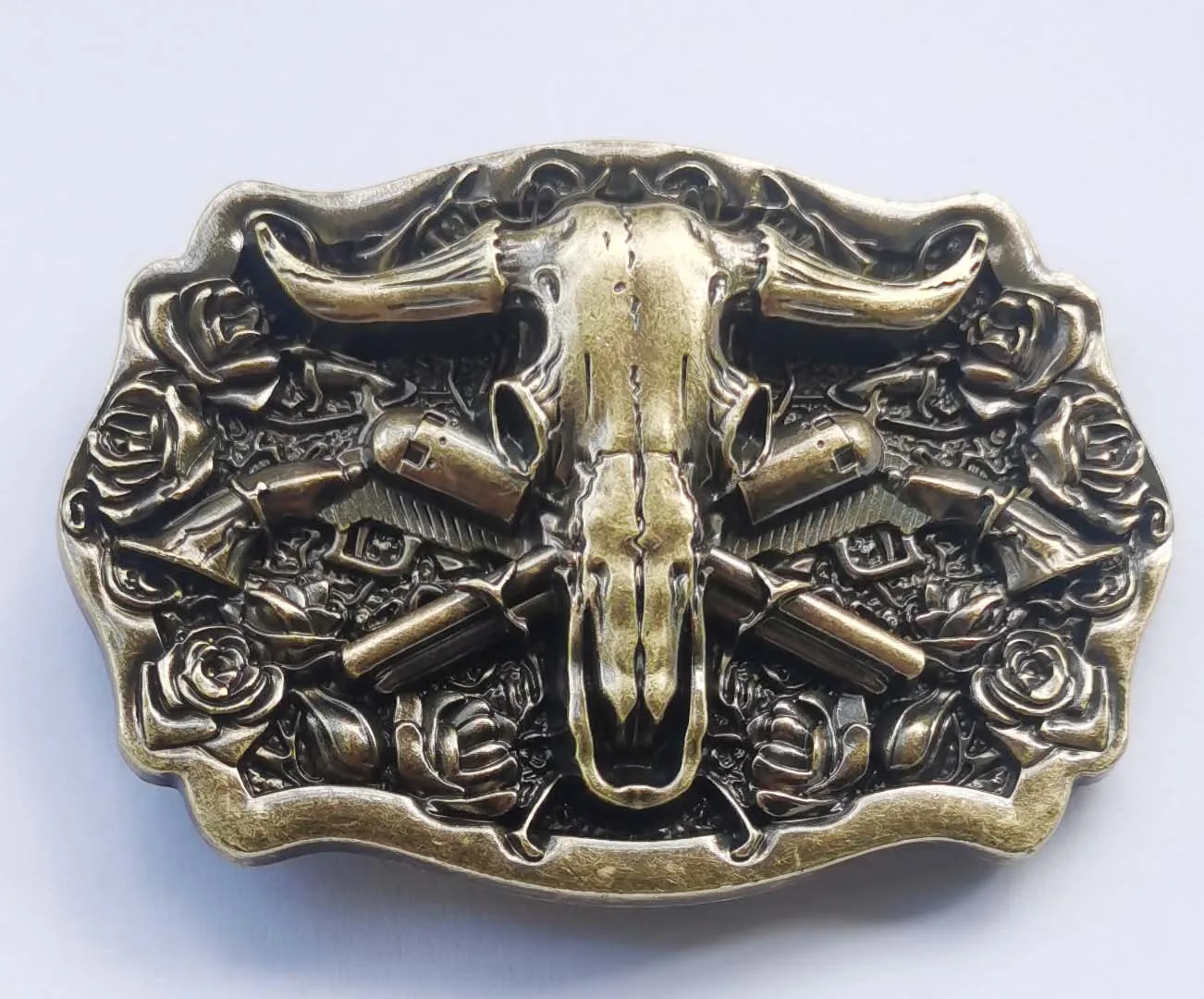 Vintage-Style-Bull-Cowboy-Belt-Buckle-40mm-Retro-style-Bull-Belt-Buckle ...