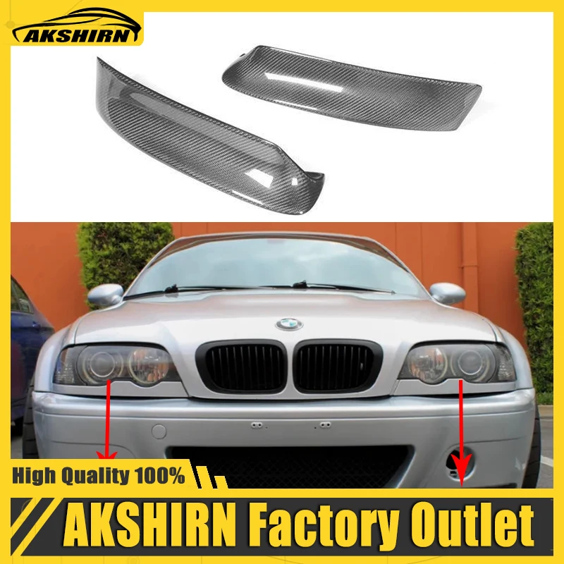 Real Carbon Fiber Front Bumper Lip Splitters Aprons Flaps for BMW 3 ...