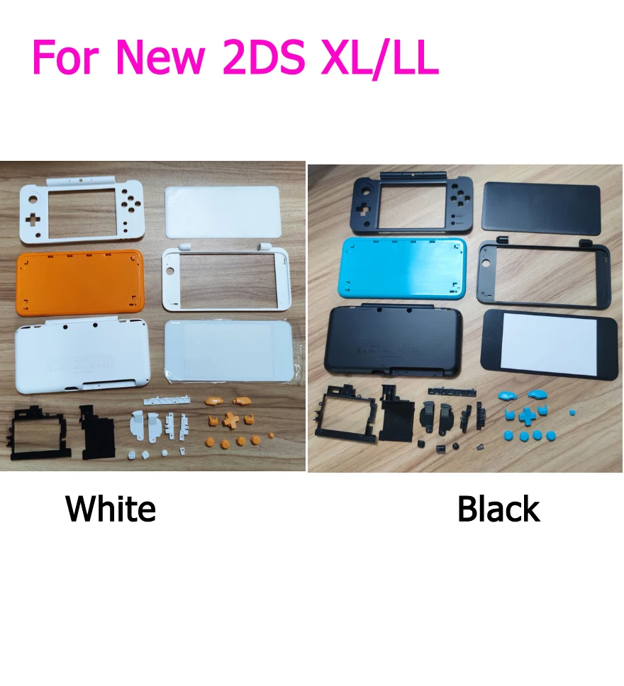 Replacement-Faceplate-Shell-for-New-2DS-XL-LL-Console-Full-Housing-Case ...