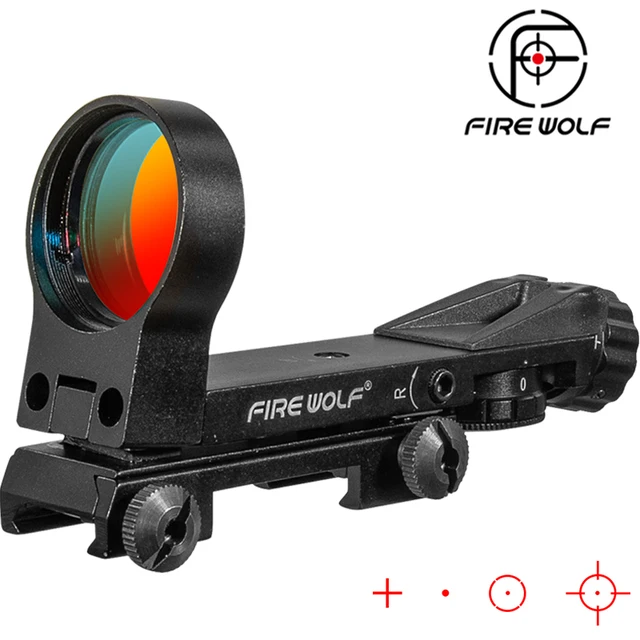 Tactical 1X30 Hot 20mm Rail Riflescope Hunting Optics Holographic Red ...