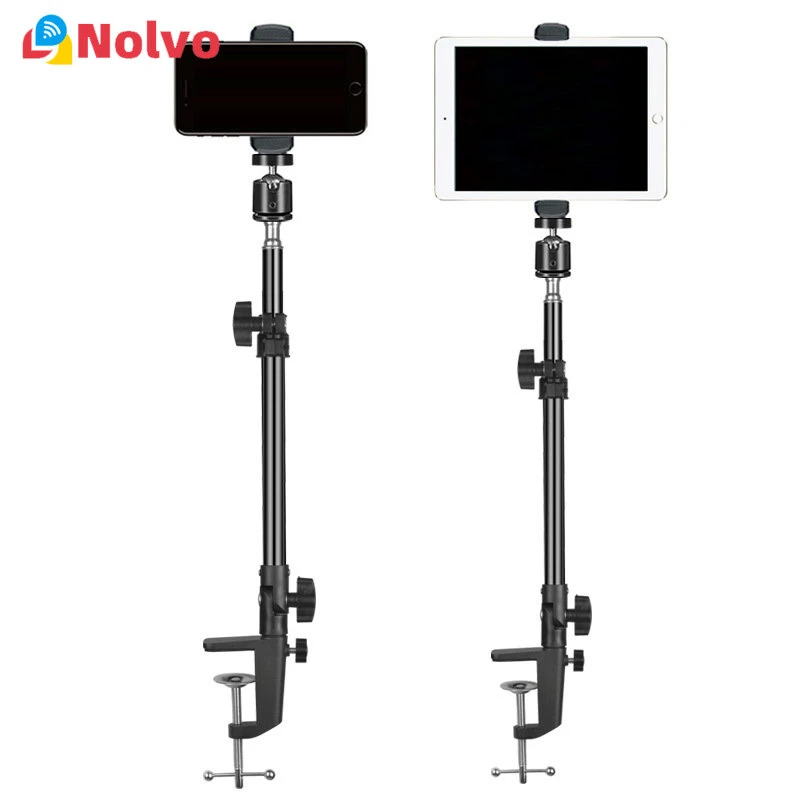 Extendable Table Clamp Mount Stand Desk Light Stand Photography ...