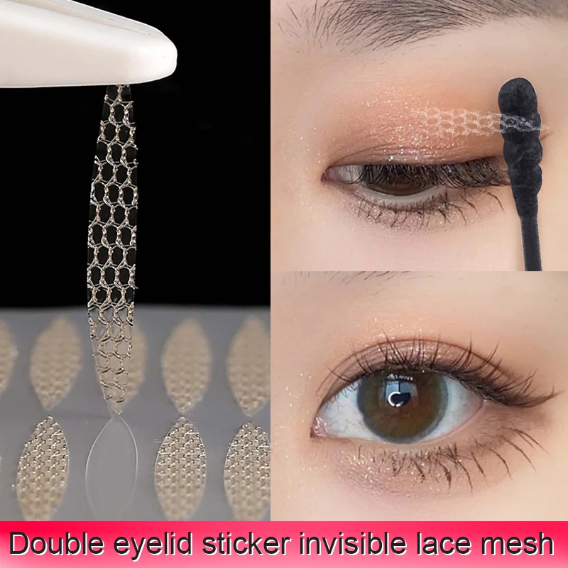 Lace Double Eyelid Tape Invisible Natural Water adhesive Double Eyelid Stickers For Hooded Droopy Uneven Small Eyes Makeup Tools AliExpress
