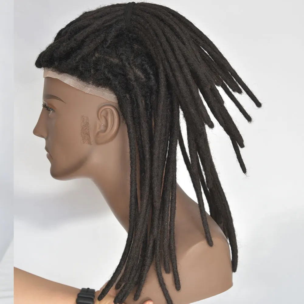 Human-Hair-Dreadlock-Crochet-Toupee-Transparent-Full-Lace-Base-Afro ...