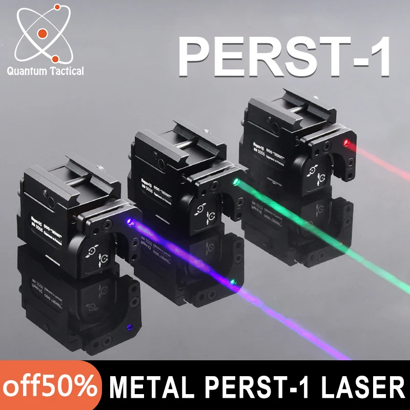 전술 금속 Zenit Perst 1 레이저 레드 그린 블루 도트 표시기 Airsoft 사냥 무기 조준 제로 권총 Gloc 17 ...