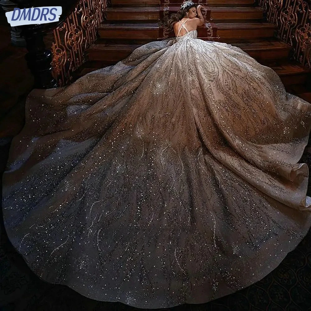 Stunning-Diamonds-Crystal-Ball-Gown-Wedding-Dresses-Beading-Dress-For ...