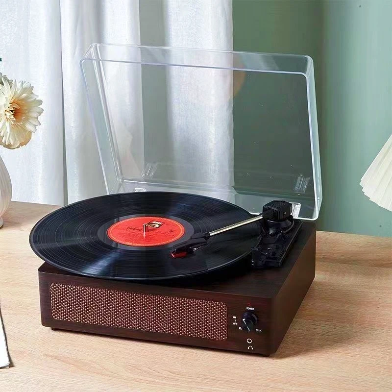 Portable Gramophone Vinyl Record Player Vintage Classic Turntable ...