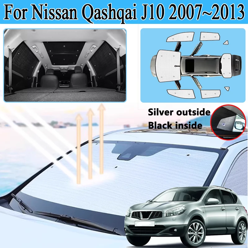For Nissan Qashqai J10 2007 2008 2009 2010 2011~2013 Car Full Coverage ...