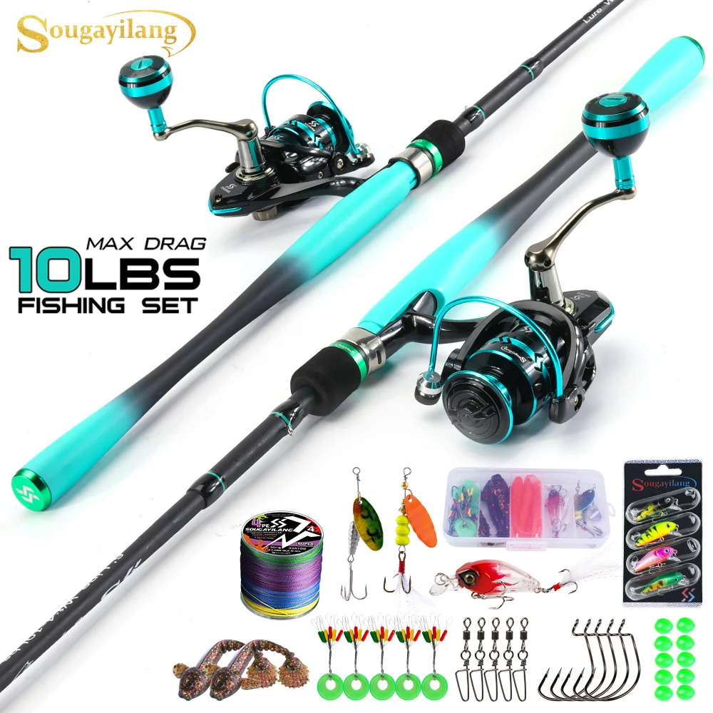 Sougayilang-Spinning-Fishing-Rod-and-Reel-Combo-4Section-Carbon-Fiber ...