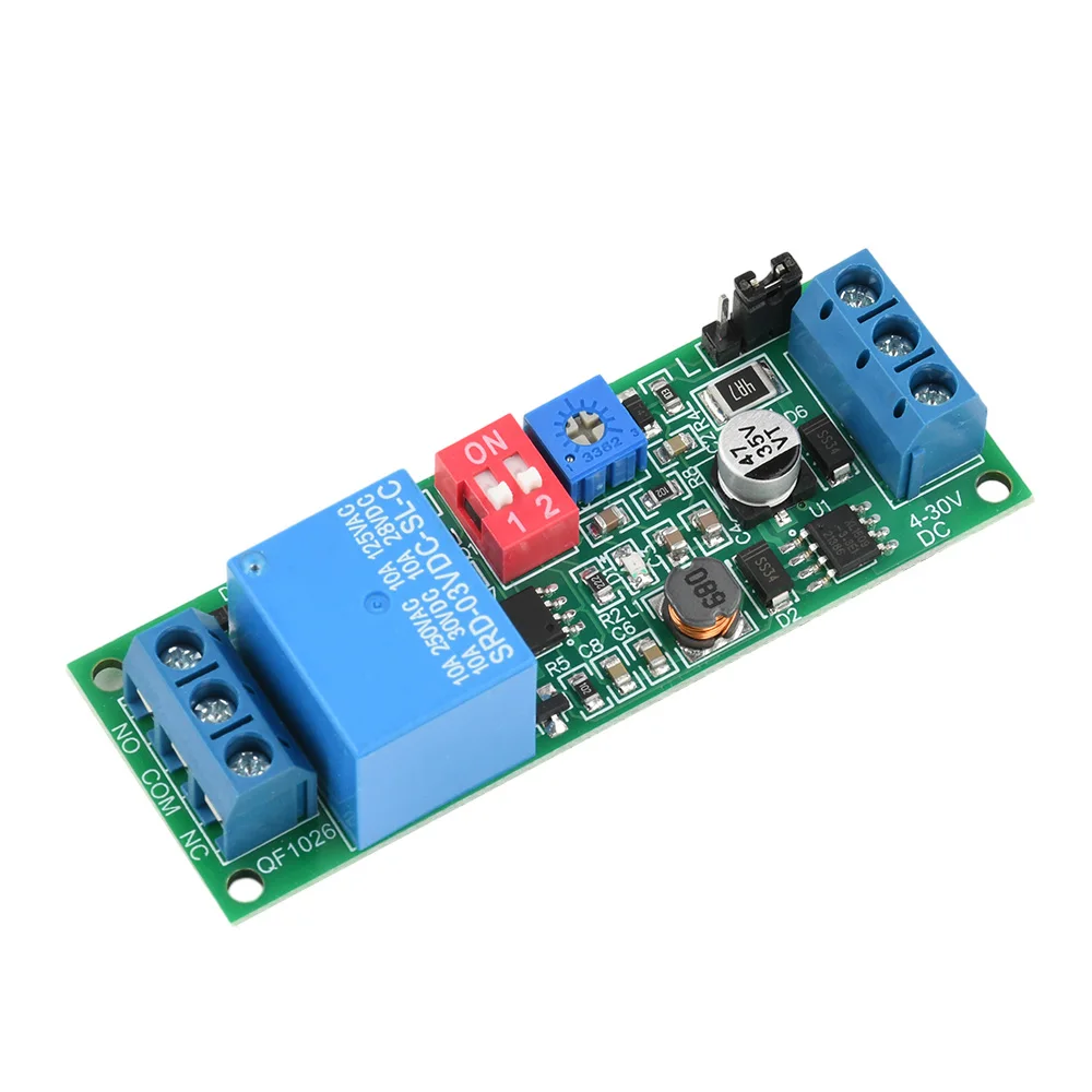 1-Way Relay Module Dc 4-30V Wide Voltage Monostable Time-Delay Relay ...
