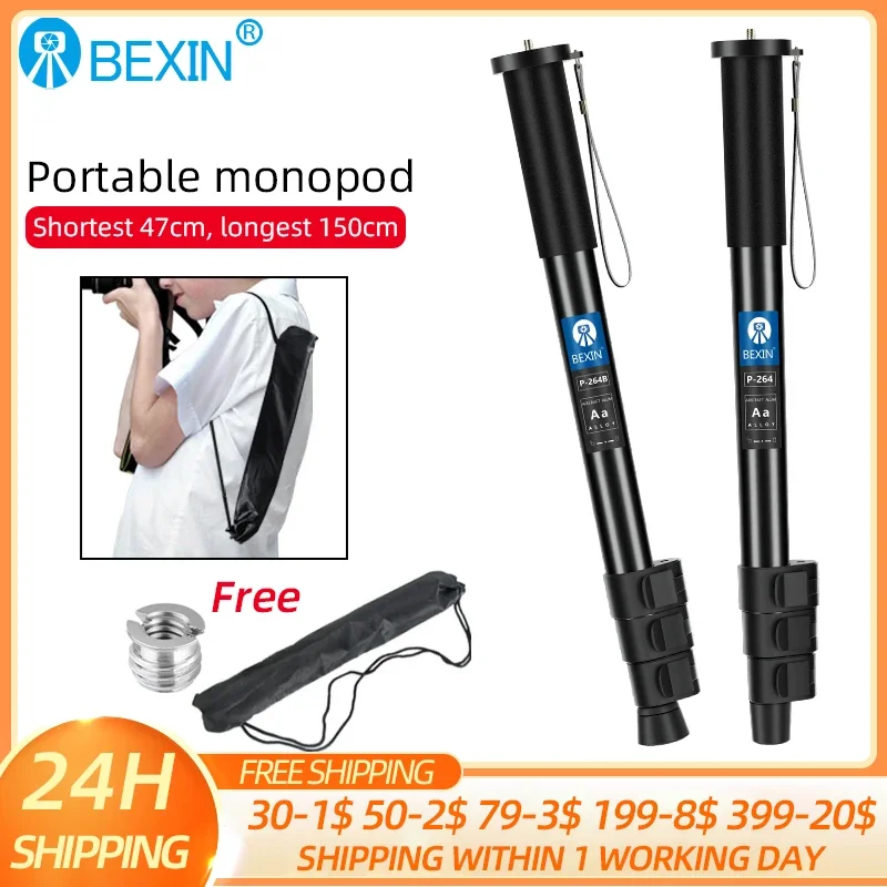 Monopi-de-mano-telesc-pico-para-c-mara-Digital-adaptador-de-montaje ...