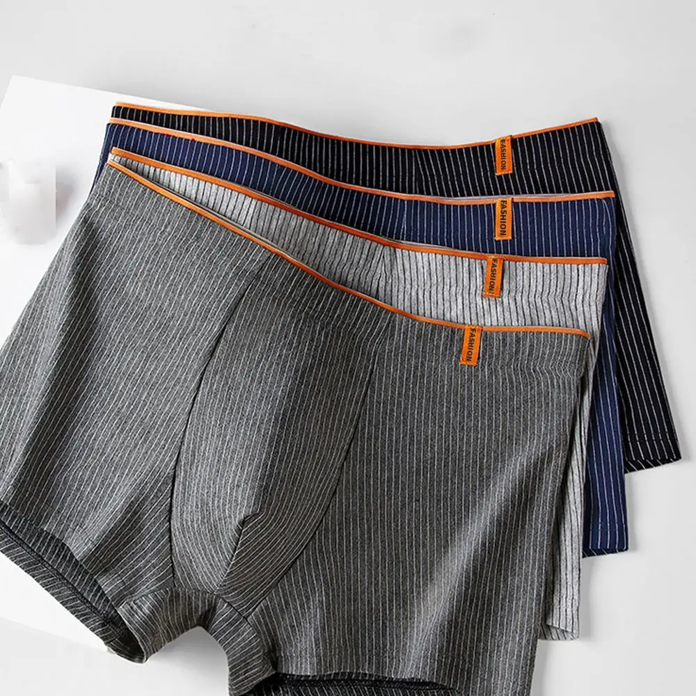 ZRZB Mens Underwear Milk Skil StripeUnderwear Soft Long Boxershorts ...