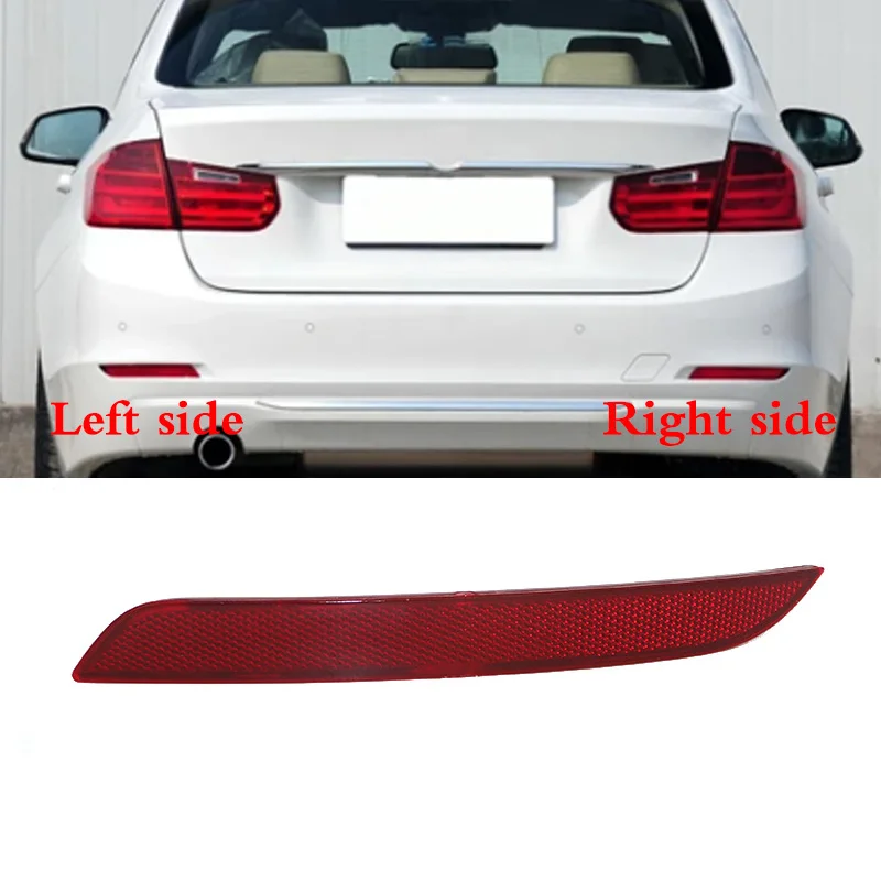 Rear Bumper Fog Light Tail Fog Lamp Reflector Red Lens 63147301187 ...