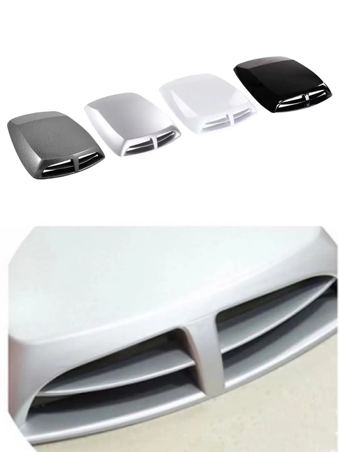 Universal-Cars-Air-Flow-Intake-Hood-Scoop-Vent-Bonnet-Cover-Car-Styling ...
