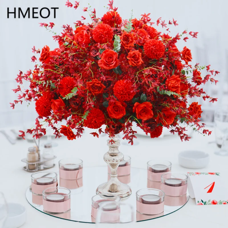 Red Flower Centerpieces