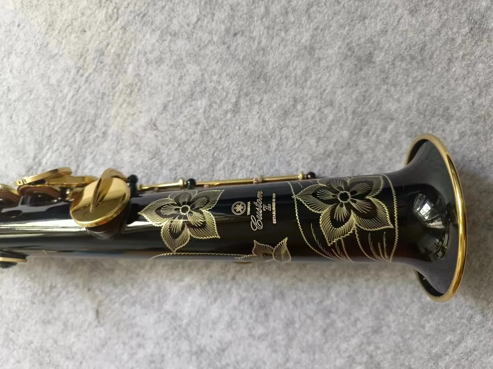 Japan-82Z-Soprano-Saxophone-B-Flat-Straight-Gold-Lacquered-Body-musical ...