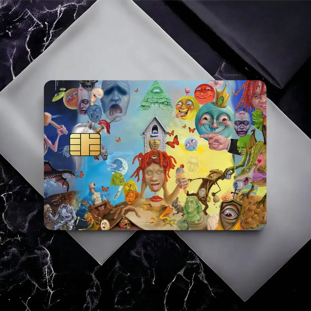 Rapper T-Trippie Funny R-Redd Poster Bank Credit Cards Bus Pass ...