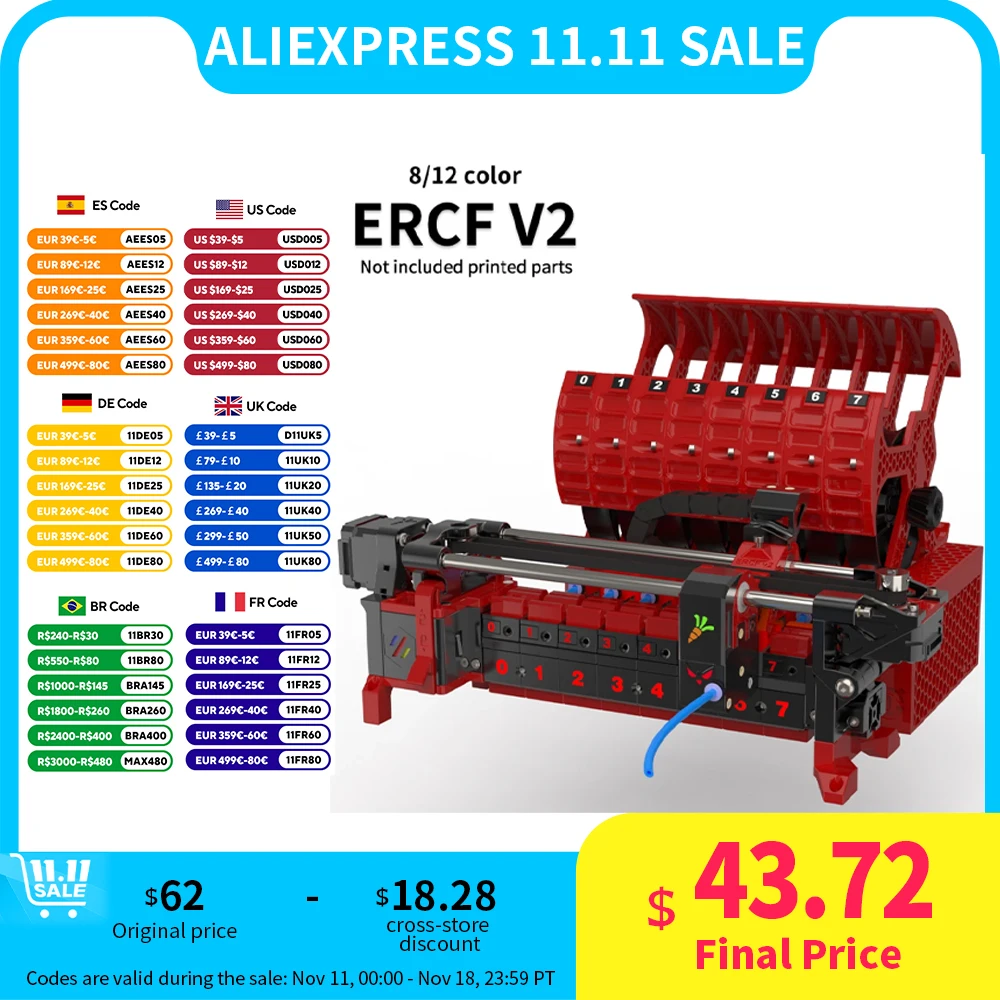 FYSETC-ERCF-V2-Kit-ERCT-ERF-8-12Color-Enraged-Rabbit-Multi-color ...