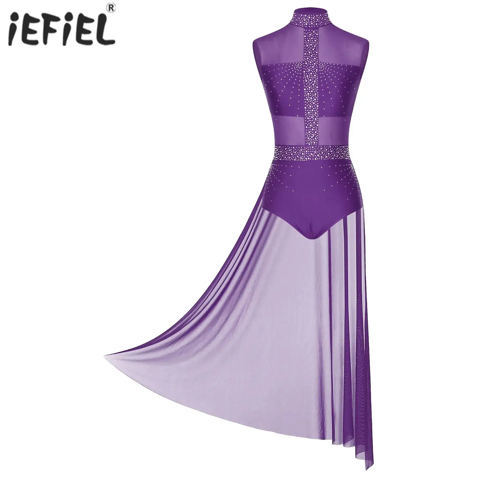Womens Gymnastics Ballet Lyrical Figure Skating Dance Costume Modern ...