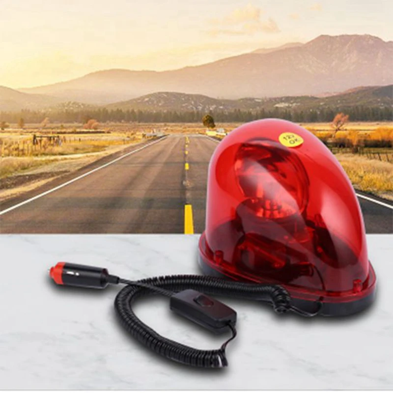 12V-Snail-Type-Rotating-Car-Alarm-Lights-Warning-Light-Ceiling-Light ...