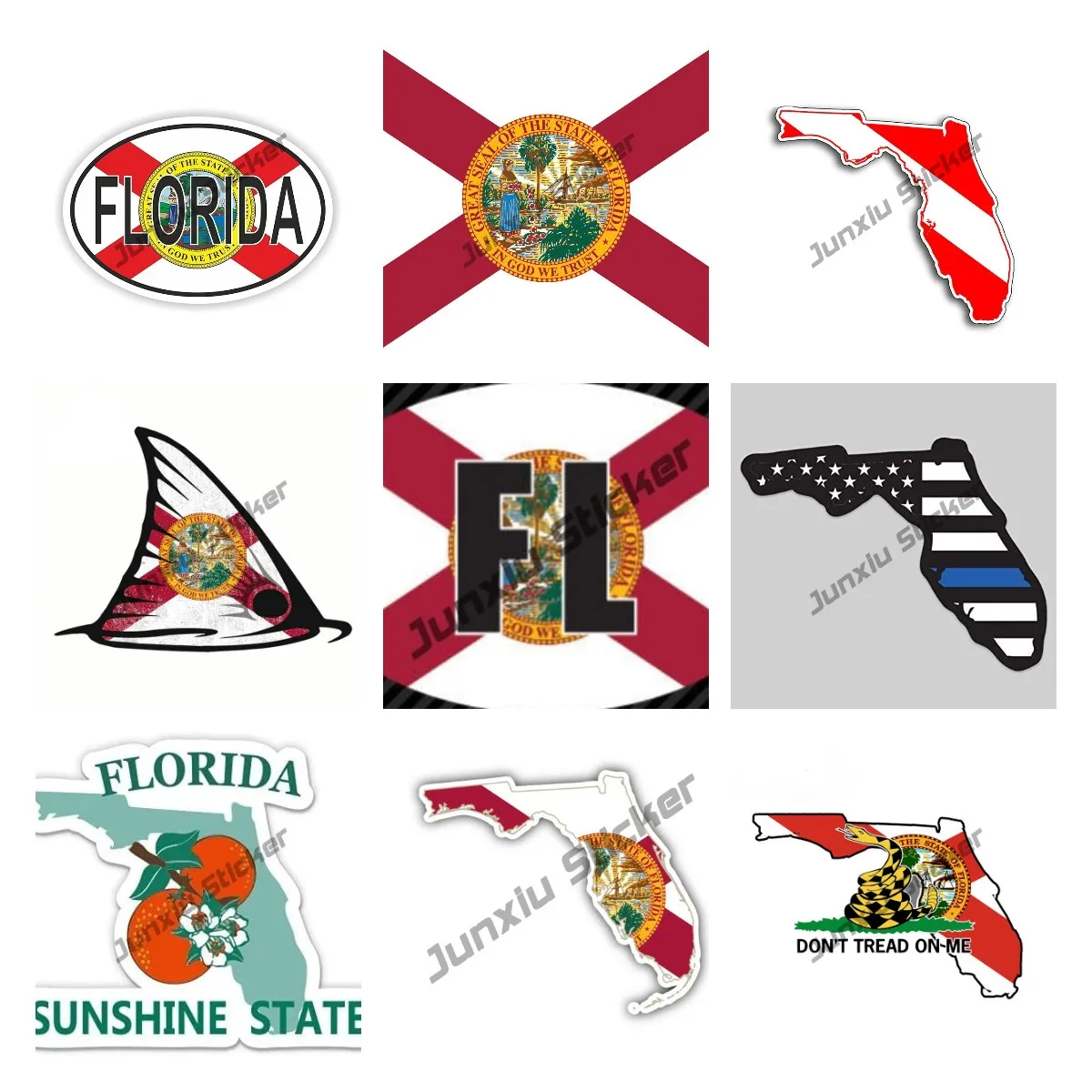 Personality Attractions Graffiti Florida Vinyl Decal Bumper Sticker For ...