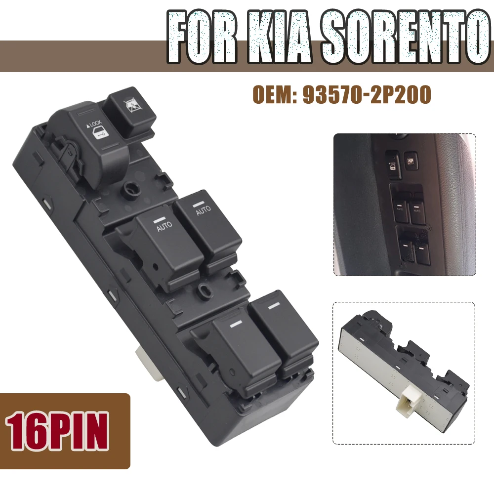 Front Left Power Window Master Switch For KIA Sorento 2010 2011 2012 ...