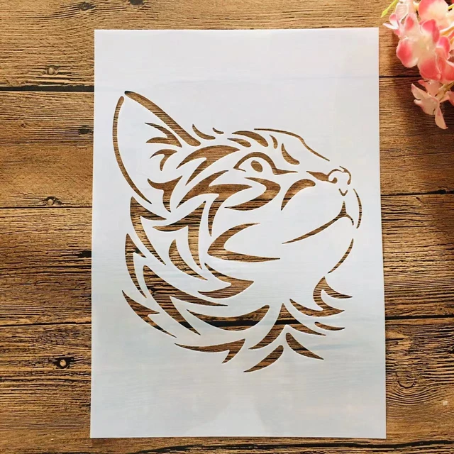 Cat Face Stencils
