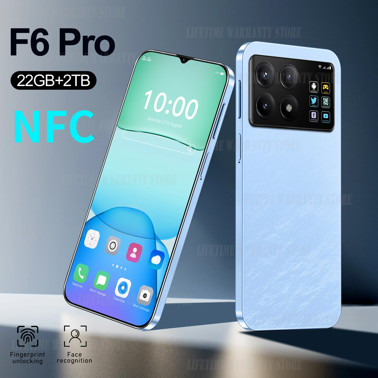 F6-Pro-tel-fono-inteligente-con-reconocimiento-facial-smartphone-con ...