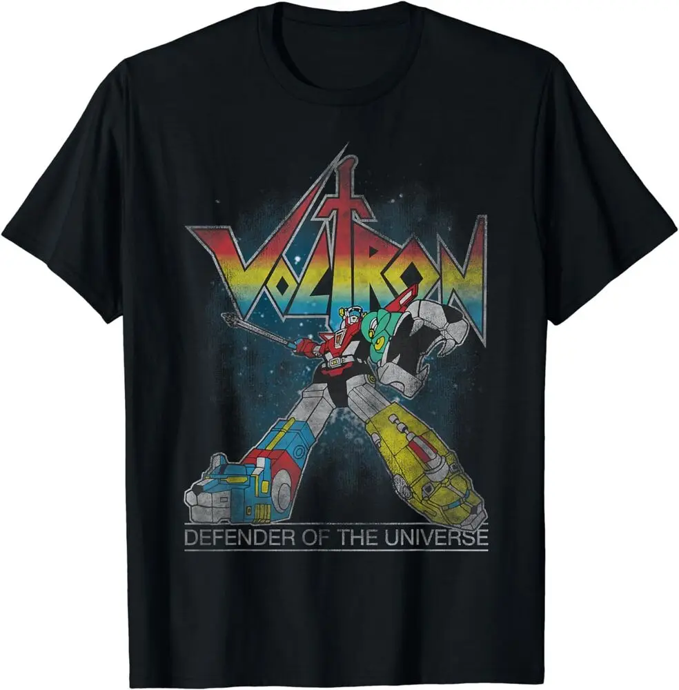 Voltron-retro-defensor-arco-ris-gr-fico-t-shirt-100-algod-o-manga-curta ...