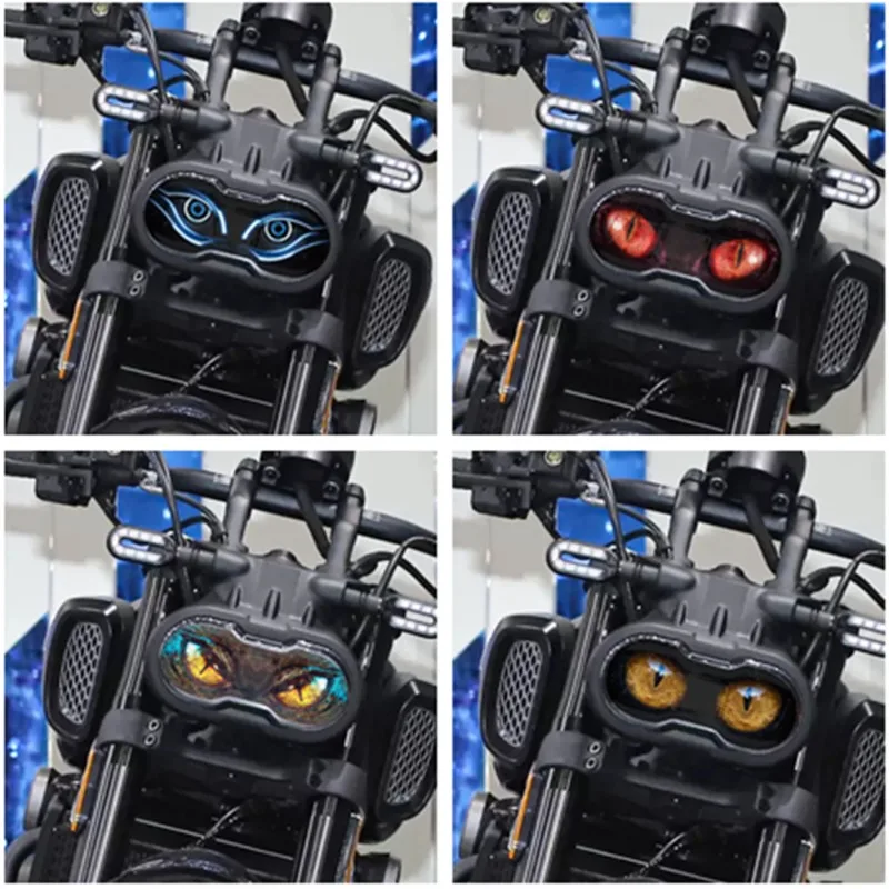 Motorcycle Accessories Front Fairing Headlight Guard Sticker Head light ...