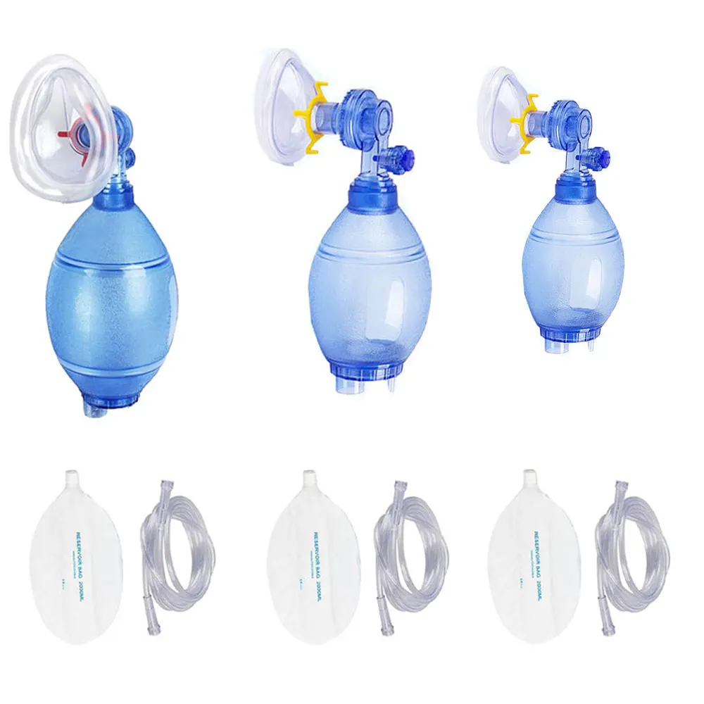 PVC-Adult-Child-Infant-Self-help-Respirator-Training-Bag-Valve-Mask-in ...