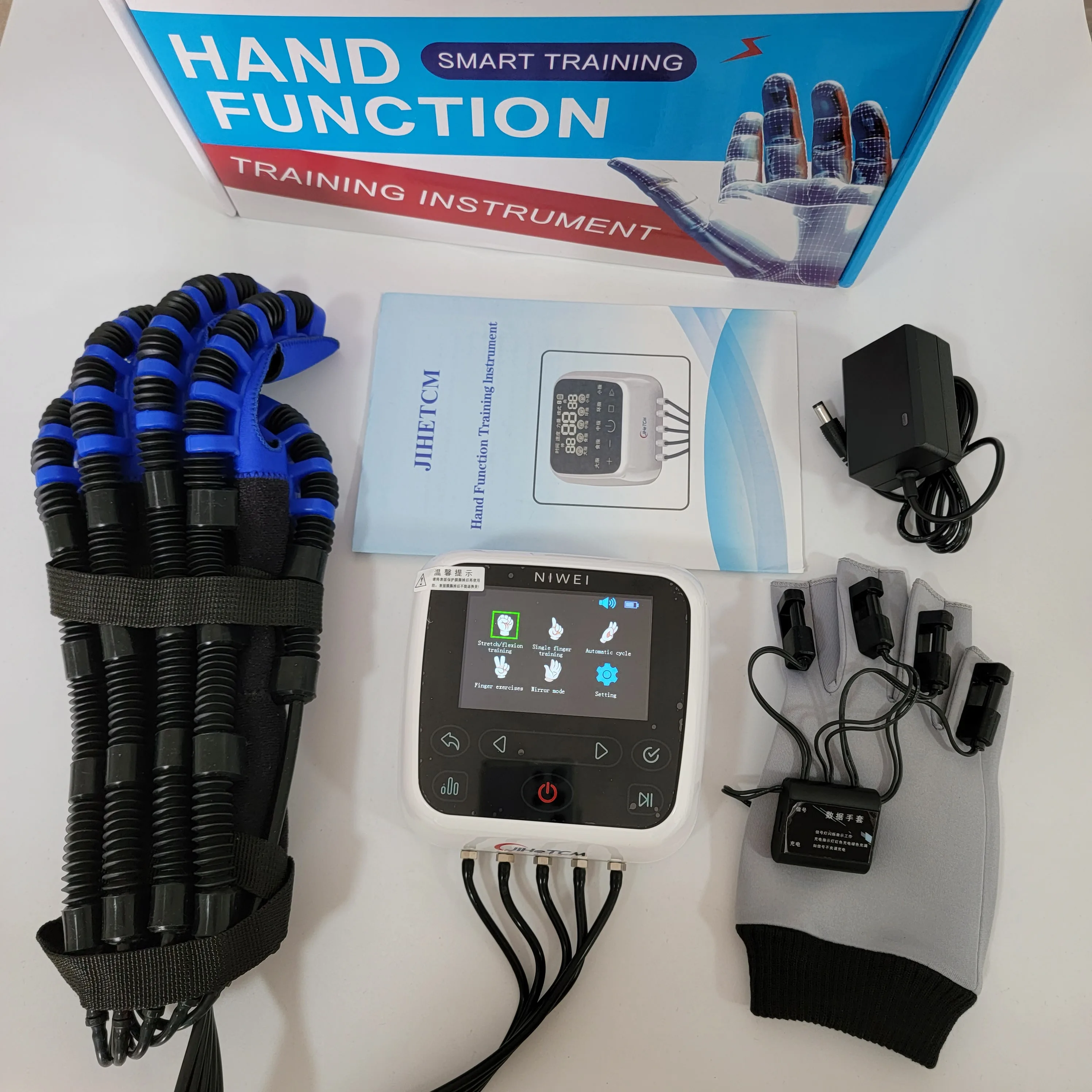 English Wrist&finger Training Powerful Hand Robot Glove Rehabilitation ...