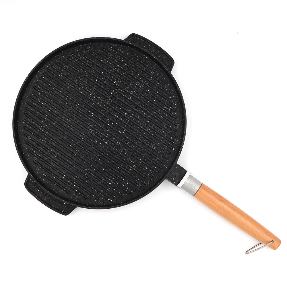 Cast Aluminum Double Side Grill Pan 29/33/37cm Large Size Multifunction ...